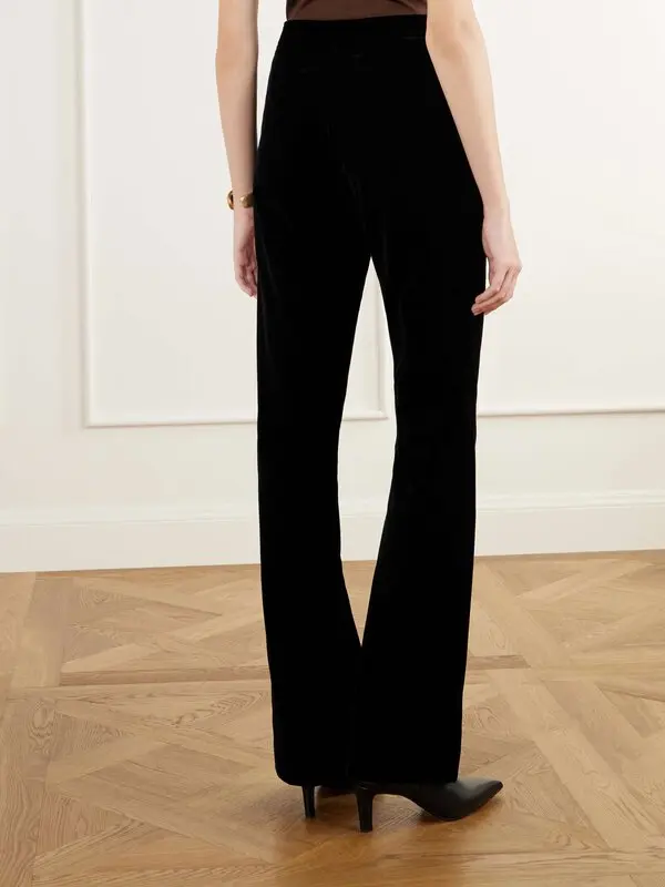 Balmain Velvet Straight-leg Pants