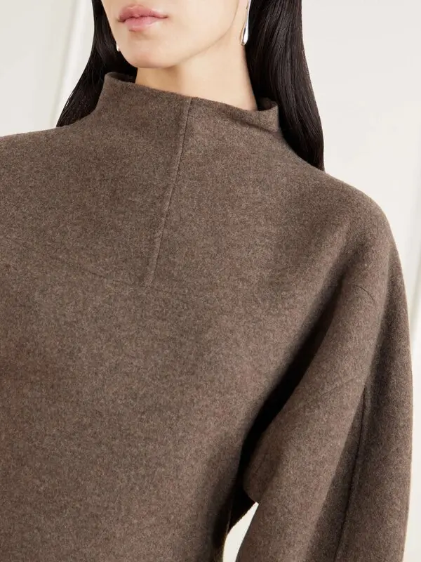 Max Mara Tenuta Paneled Wool-blend Midi Dress