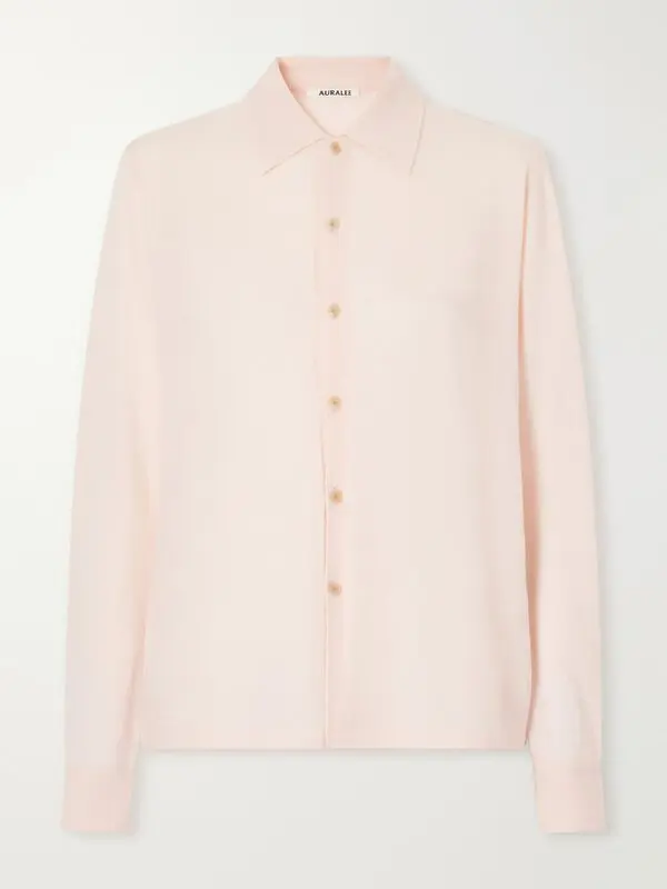 Auralee Cashmere Cardigan - Pink