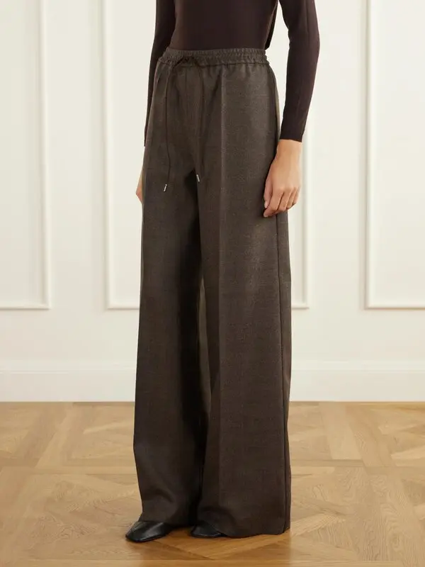 Max Mara Pantone Virgin Wool-twill Wide-leg Pants