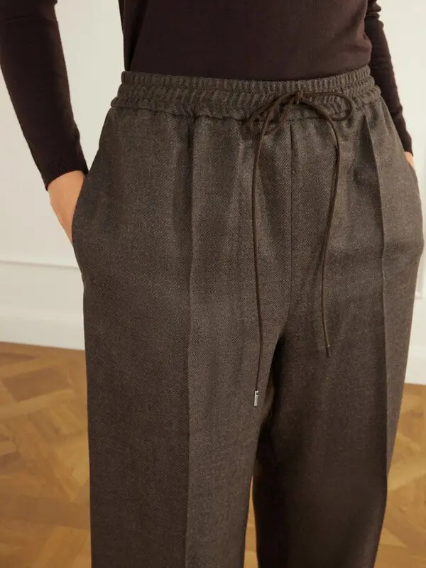 Max Mara Pantone Virgin Wool-twill Wide-leg Pants