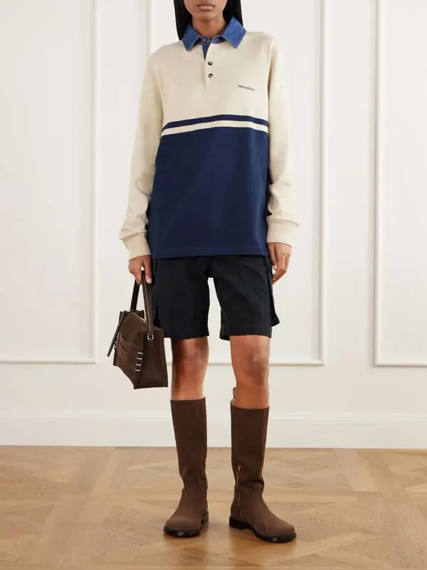 JW Anderson Twisted Patch Pocket Cotton-twill Shorts