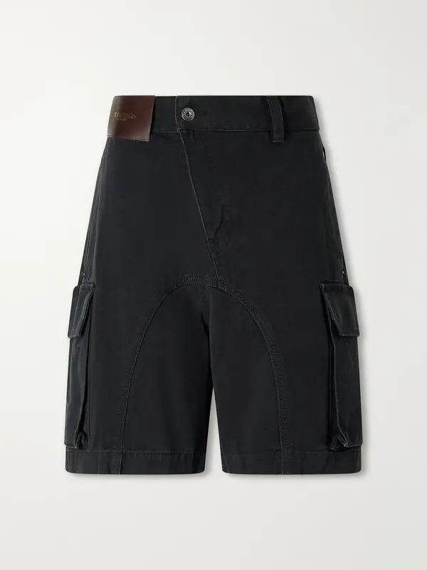 JW Anderson Twisted Patch Pocket Cotton-twill Shorts