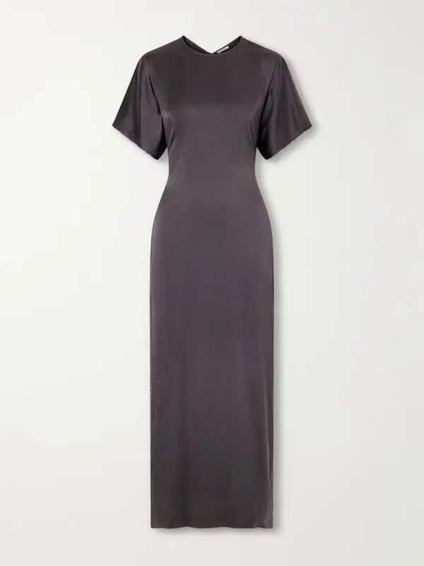 FFORME Imogen Draped Satin Maxi Dress