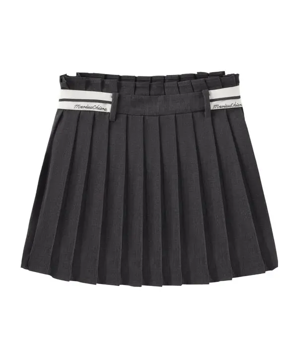 Marissa Chiara Logo Pleated Skirt
