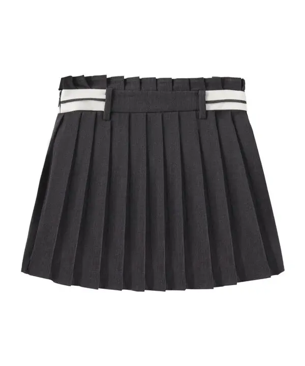 Marissa Chiara Logo Pleated Skirt