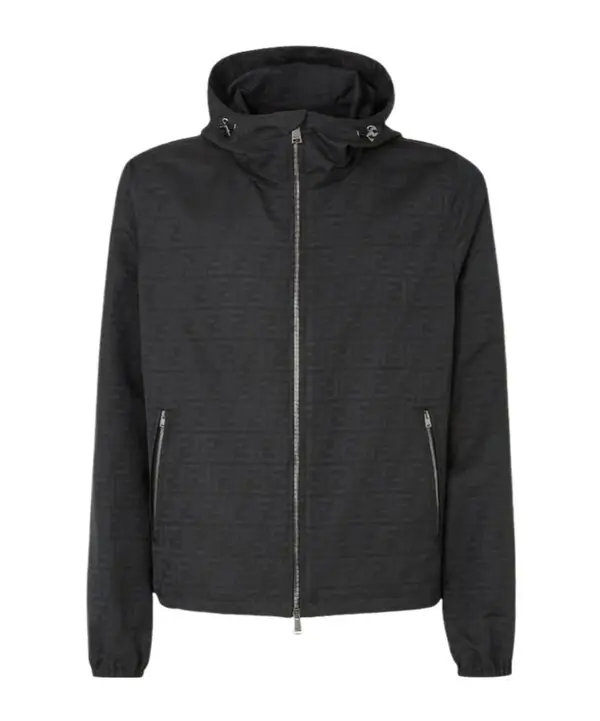Fendi Ff Printed Hooded Jacket