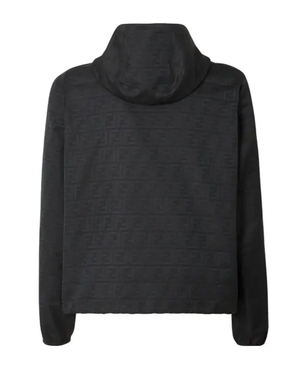 Fendi Ff Printed Hooded Jacket
