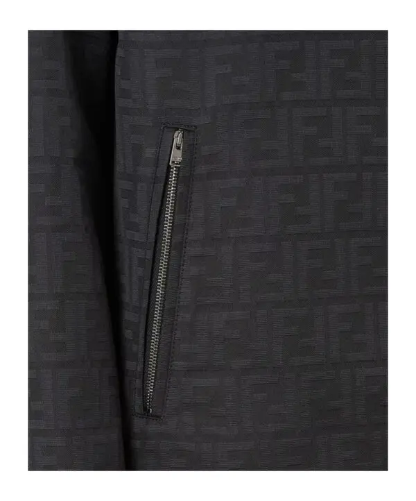 Fendi Ff Printed Hooded Jacket