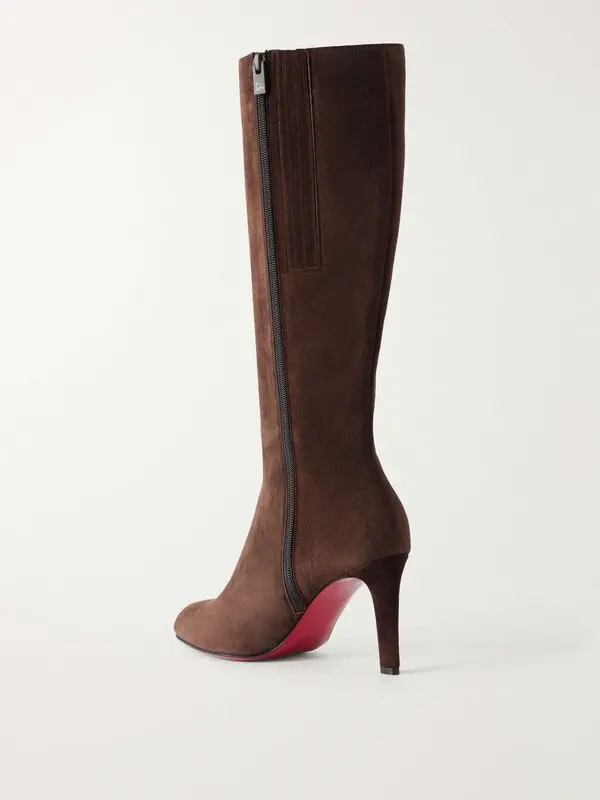 CHRISTIAN LOUBOUTIN Fannylove 85 Suede Knee Boots