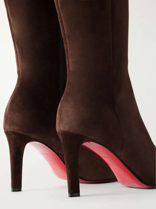 CHRISTIAN LOUBOUTIN Fannylove 85 Suede Knee Boots
