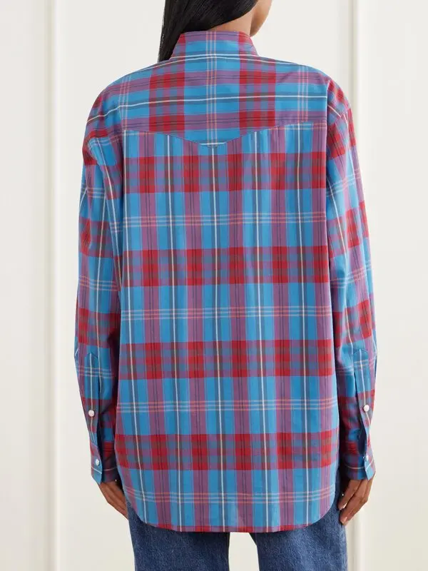 Auralee Checked Cotton And Silk-blend Shirt
