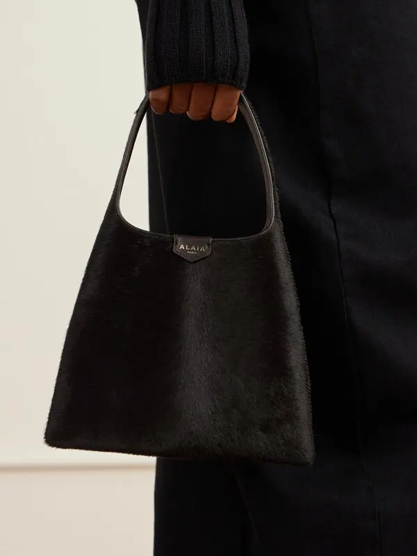 Alaïa Mini Calf Hair Shoulder Bag - Brown