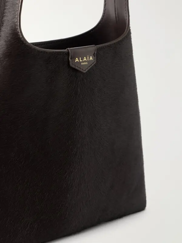 Alaïa Mini Calf Hair Shoulder Bag - Brown