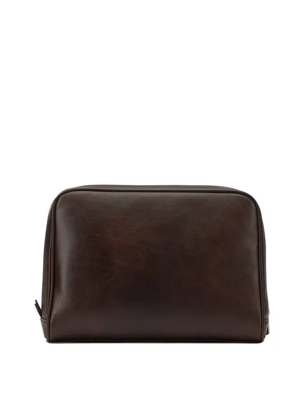Brunello Cucinelli Logo Stamped Beauty Case