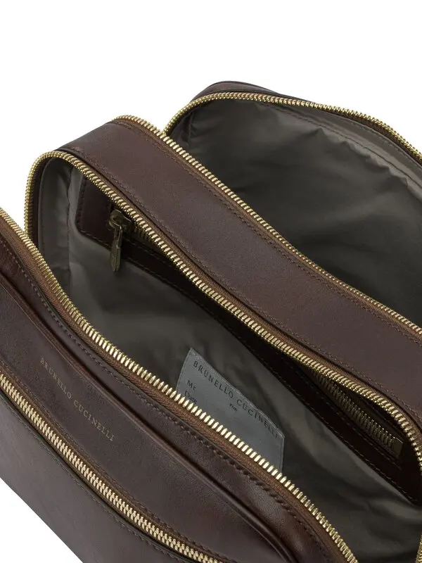Brunello Cucinelli Logo Stamped Beauty Case
