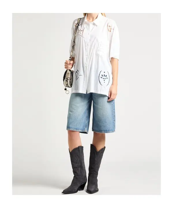 Isabel Marant Étoile British Embroidered Short Sleeve Shirt