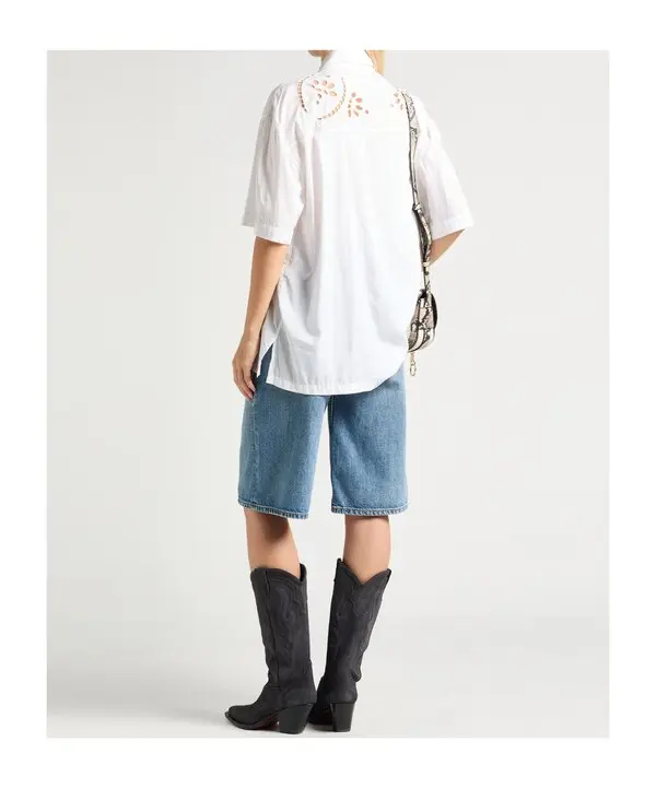 Isabel Marant Étoile British Embroidered Short Sleeve Shirt