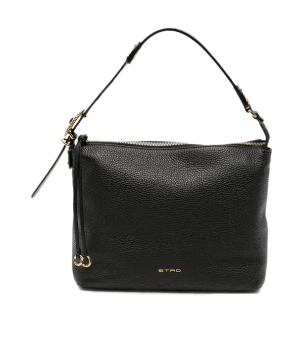 Etro Grainy Leather Shoulder Bag
