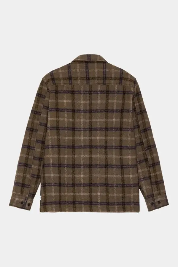 LES DEUX Caribou Check-pattern Button-up Jacket