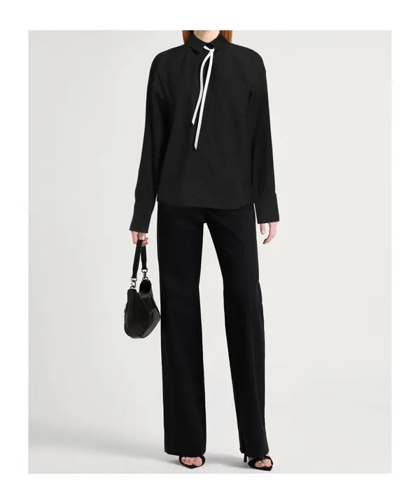 Sportmax Lace-up Long-sleeved Shirt