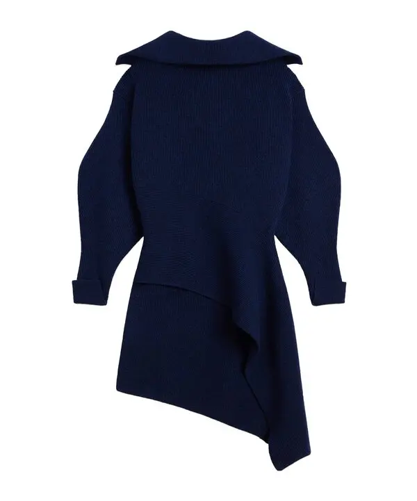 Givenchy Slashed Mini Dress In Wool And Cashmere