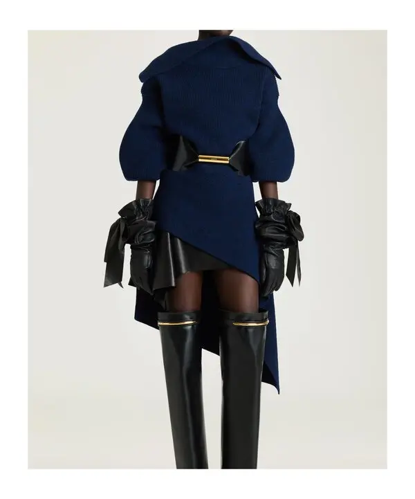 Givenchy Slashed Mini Dress In Wool And Cashmere