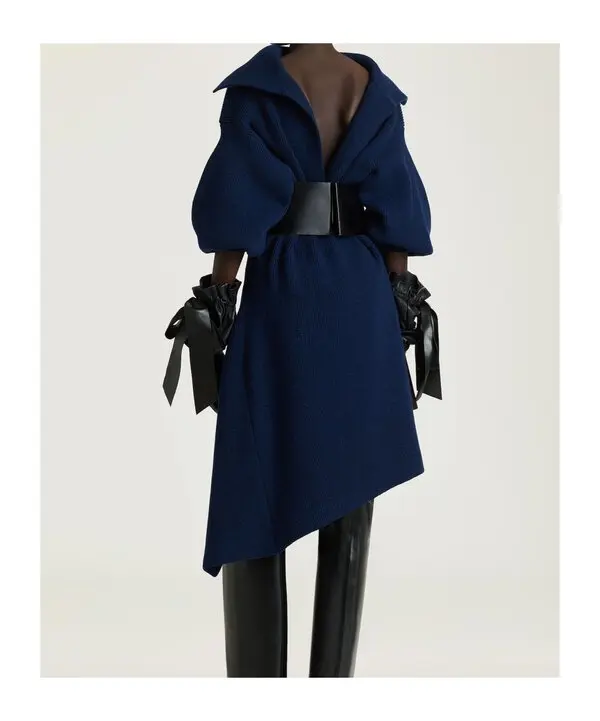 Givenchy Slashed Mini Dress In Wool And Cashmere