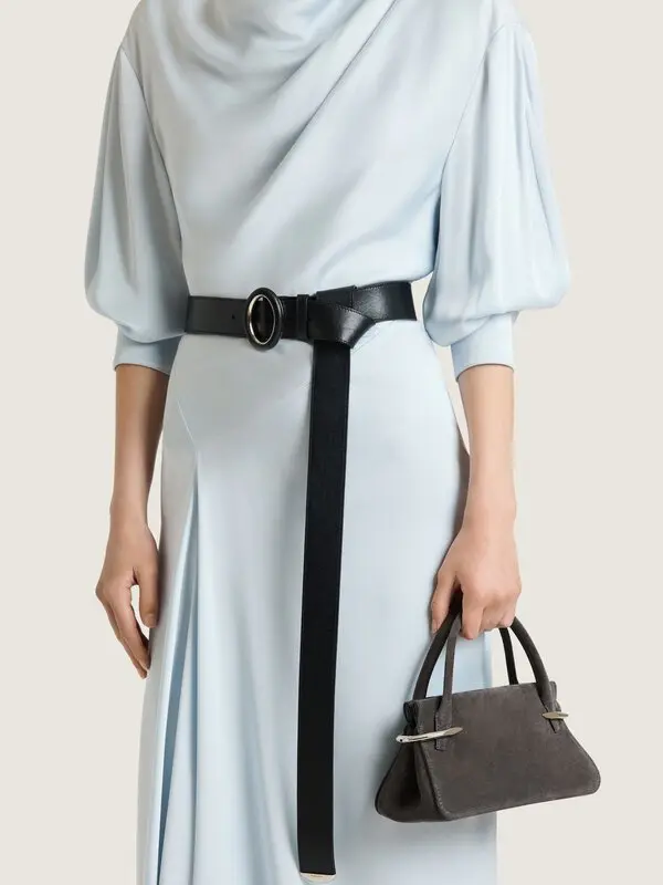 Givenchy Mini Pinch Suede Tote Bag - Dark Gray