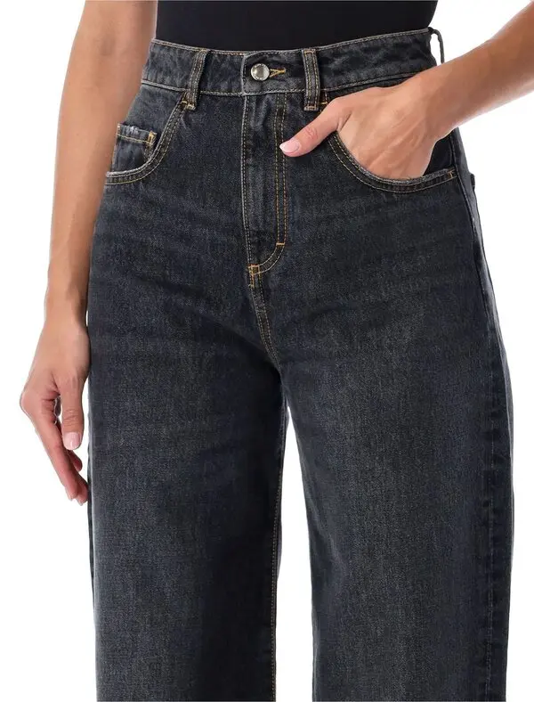 ICON DENIM LOS ANGELES Poppy High-rise Wide-leg Jeans
