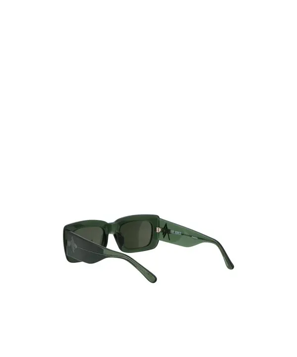 Attico X Linda Farrow Marfa Square Frame Sunglasses - Green