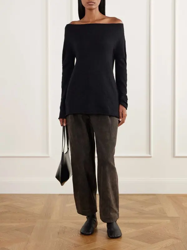 LAUREN MANOOGIAN Pleated Cotton-twill Tapered Pants