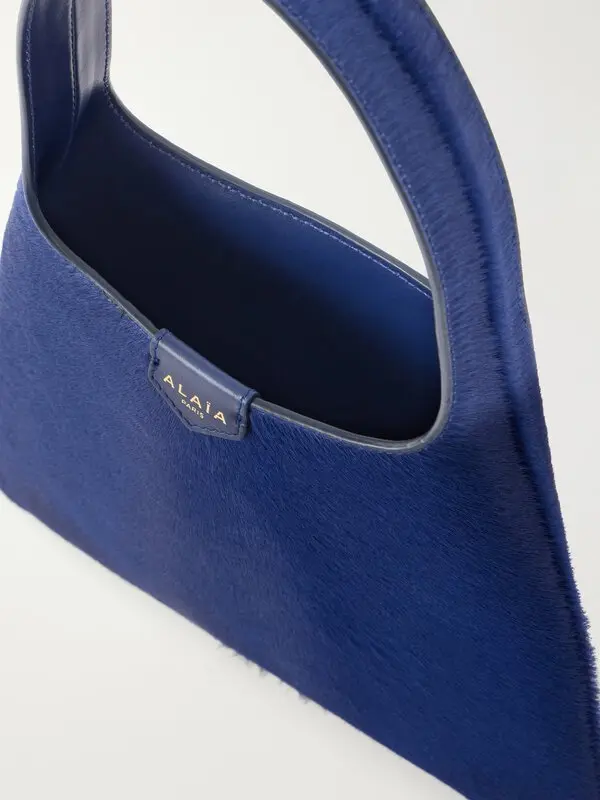 Alaïa Mini Calf Hair Shoulder Bag - Purple