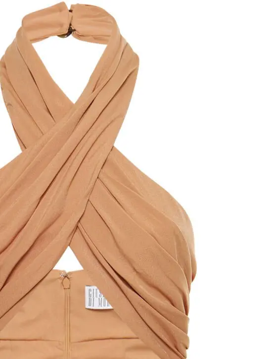 Giuseppe Di Morabito Crepe De Chine Cut Out Mini Dress