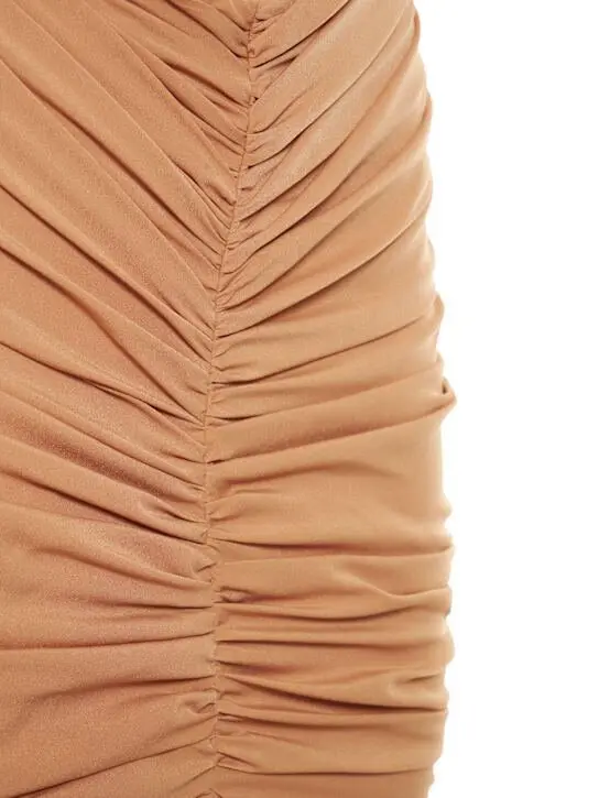 Giuseppe Di Morabito Crepe De Chine Cut Out Mini Dress