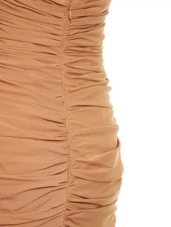 Giuseppe Di Morabito Crepe De Chine Cut Out Mini Dress