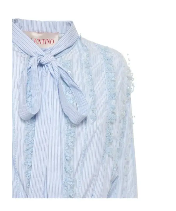 Valentino Garavani Embroidered Cotton Poplin Mini Dress