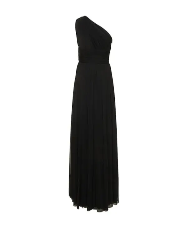 Michael Kors One-shoulder Chiffon Dress