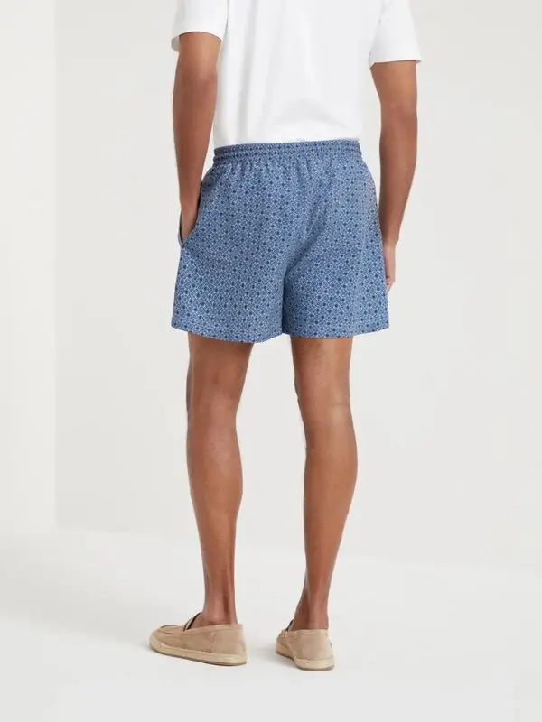Brunello Cucinelli Graphic-print Swim Shorts