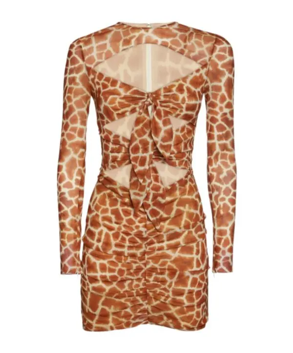Giuseppe Di Morabito Printed Silk Georgette Mini Dress