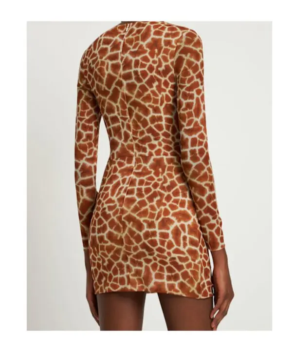 Giuseppe Di Morabito Printed Silk Georgette Mini Dress