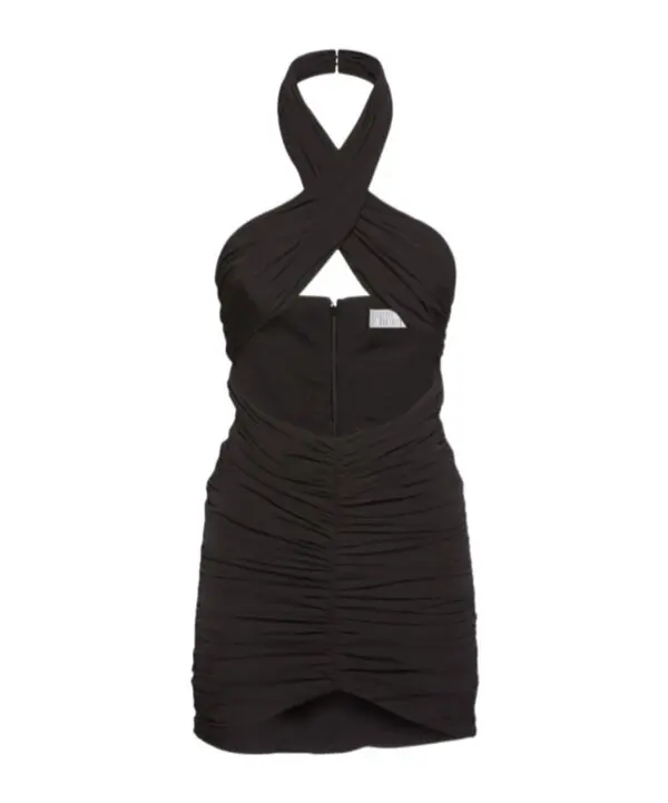 Giuseppe Di Morabito Crepe De Chine Cut Out Mini Dress
