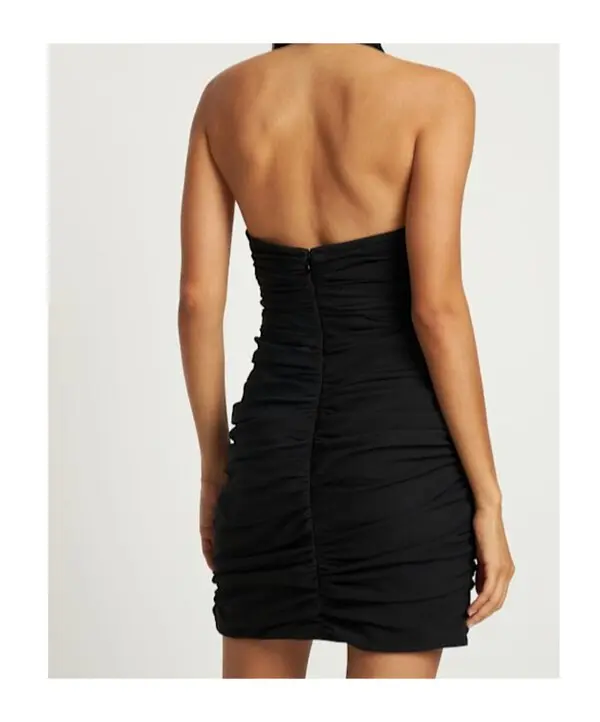 Giuseppe Di Morabito Crepe De Chine Cut Out Mini Dress