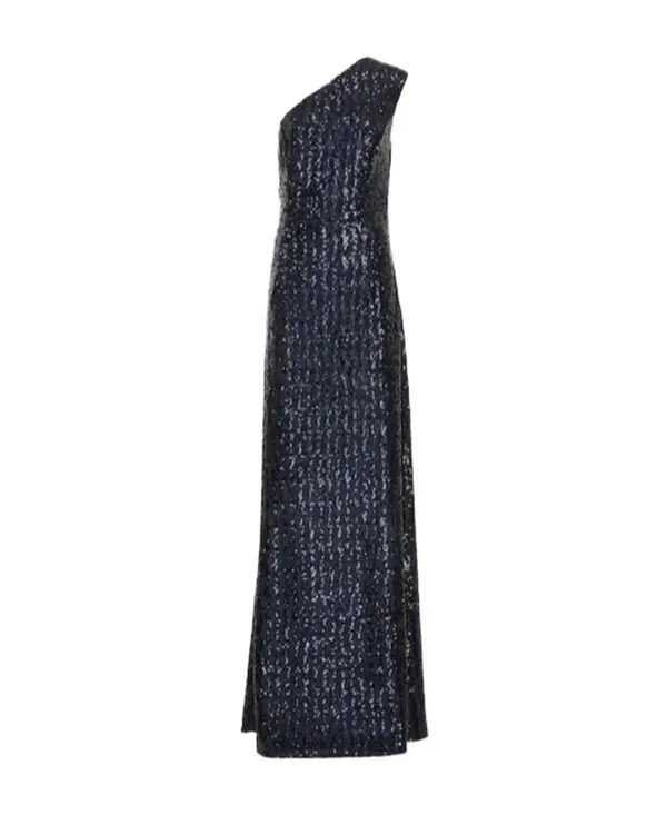 Michael Kors Sequined Jersey Shoulder Dress