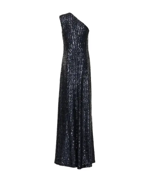 Michael Kors Sequined Jersey Shoulder Dress