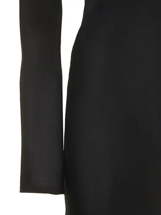 Giuseppe Di Morabito Viscose Mini Dress W/ Feathers