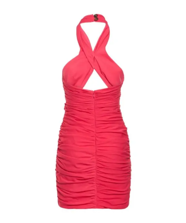 Giuseppe Di Morabito Crepe De Chine Cut Out Mini Dress - Red