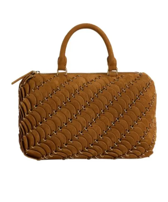Rabanne Woven Top Handle Shoulder Bag