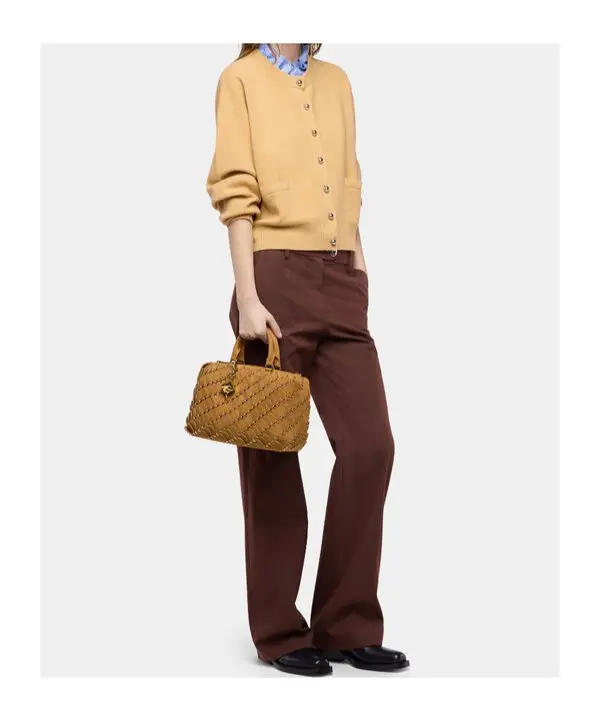 Rabanne Woven Top Handle Shoulder Bag
