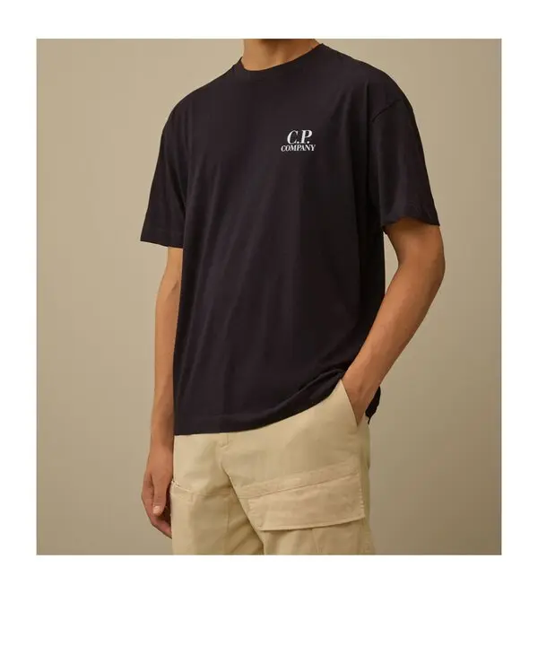 C.P. COMPANY Short Sleeved Logo Jersey T-shirt